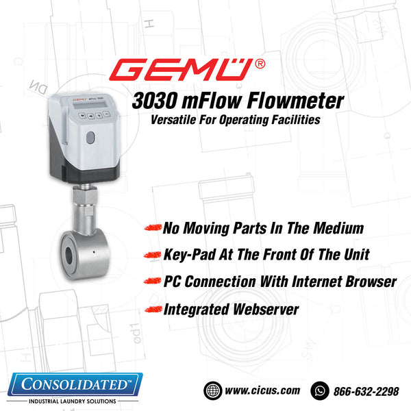 Buy GEMÜ 3030 Stainless Steel Liquid Flow Meter [GEMU3030 ...